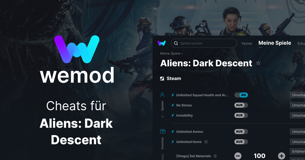 Aliens: Dark Descent Cheats & Trainer für PC | WeMod