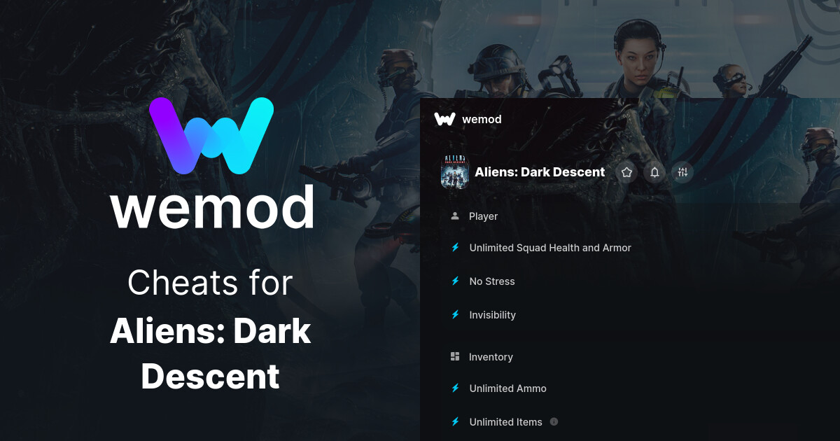 Aliens: Dark Descent Cheats & Trainers for PC | WeMod