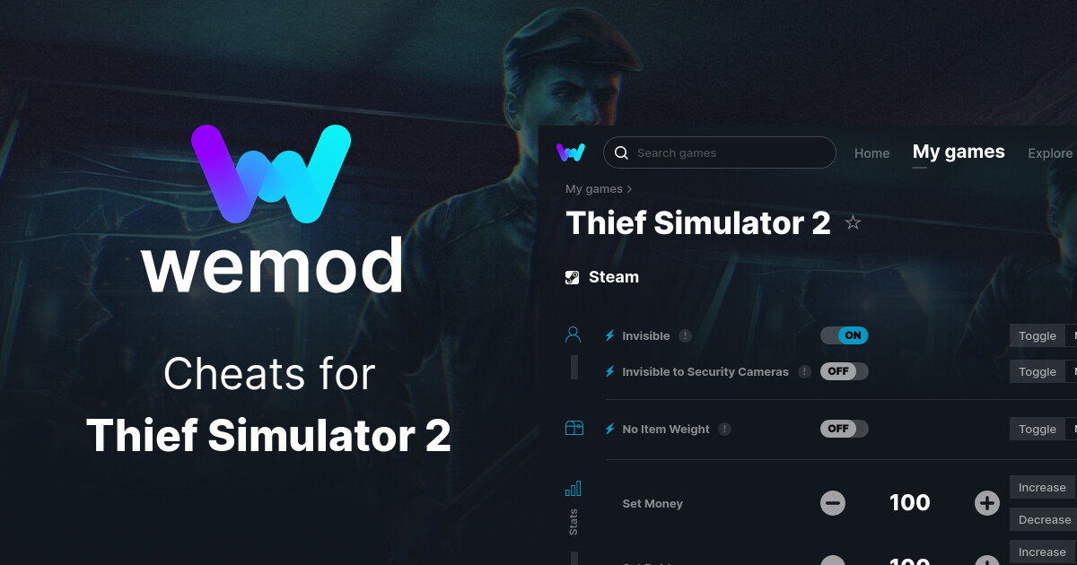 Thief Simulator 2 Cheats & Trainers for PC | WeMod