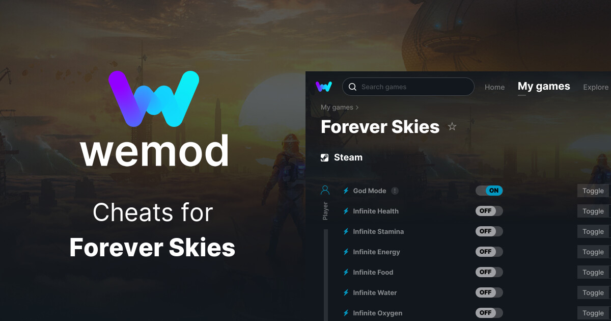 Forever Skies Cheats & Trainers for PC | WeMod