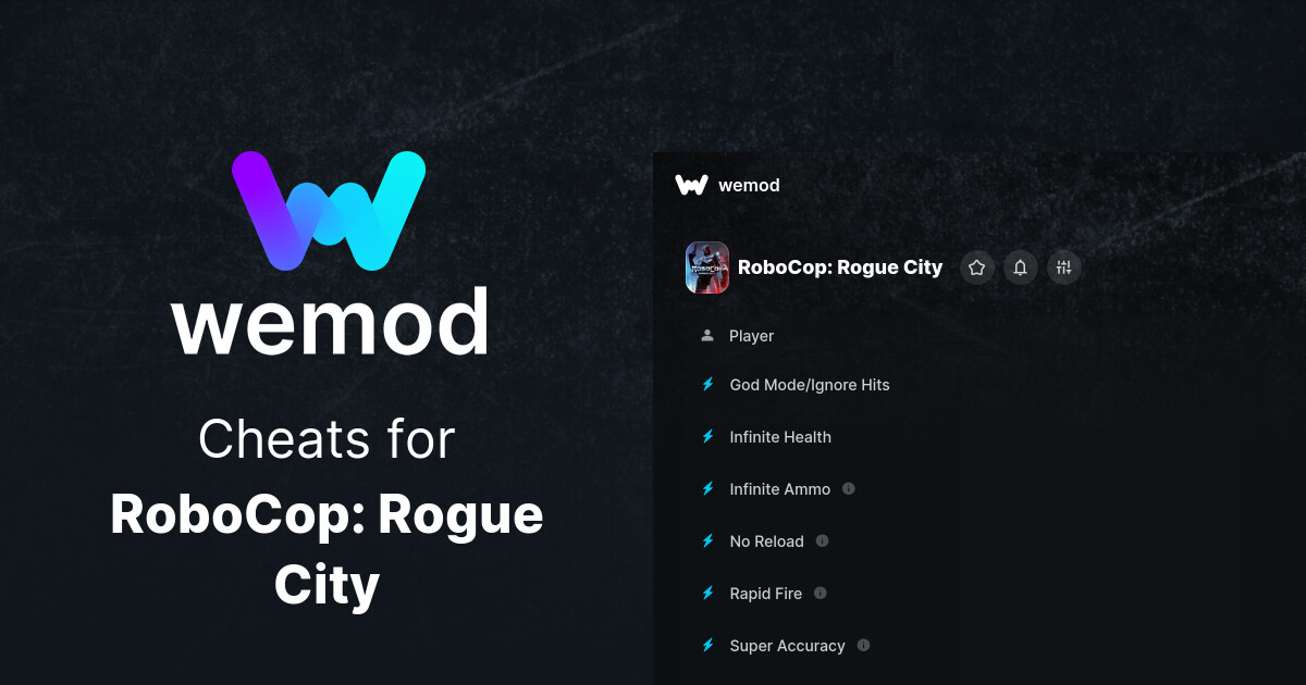 RoboCop: Rogue City Cheats & Trainers for PC | WeMod