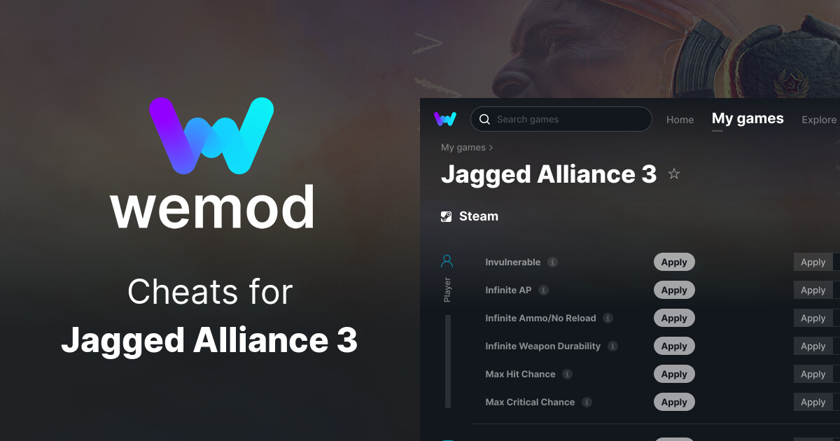 Jagged Alliance 3 Cheats & Trainers for PC | WeMod