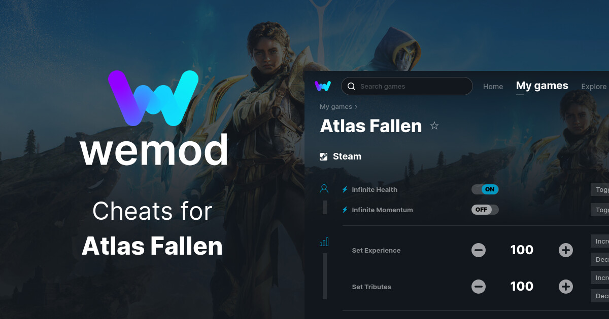 Atlas Fallen Cheats & Trainers for PC | WeMod