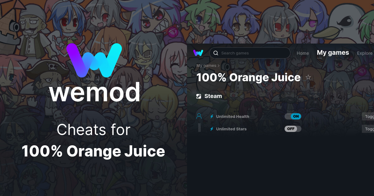 100% Orange Juice Cheats & Trainers for PC | WeMod