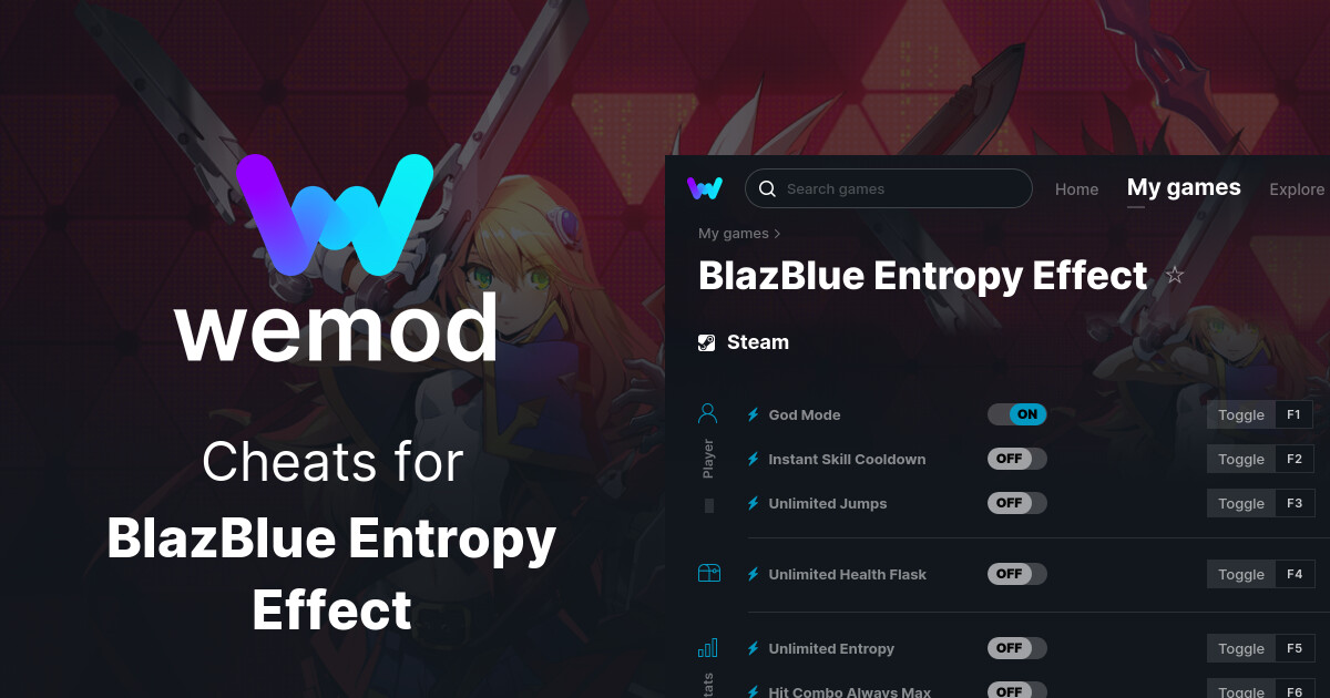 BlazBlue Entropy Effect Cheats & Trainers for PC | WeMod