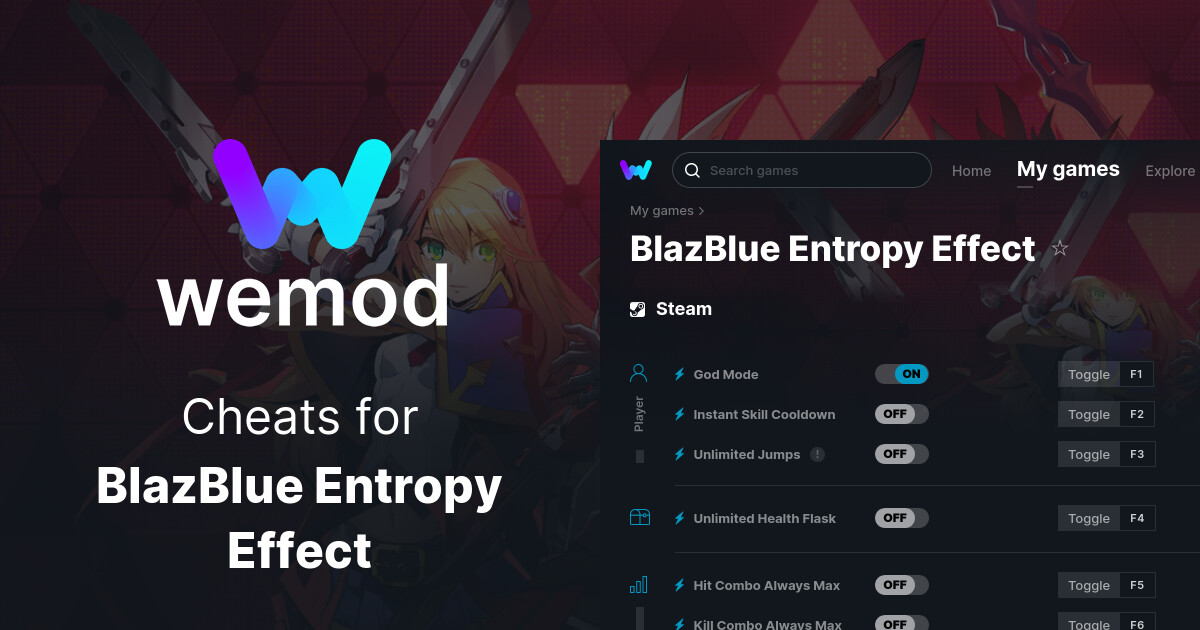 BlazBlue Entropy Effect Cheats & Trainers for PC | WeMod