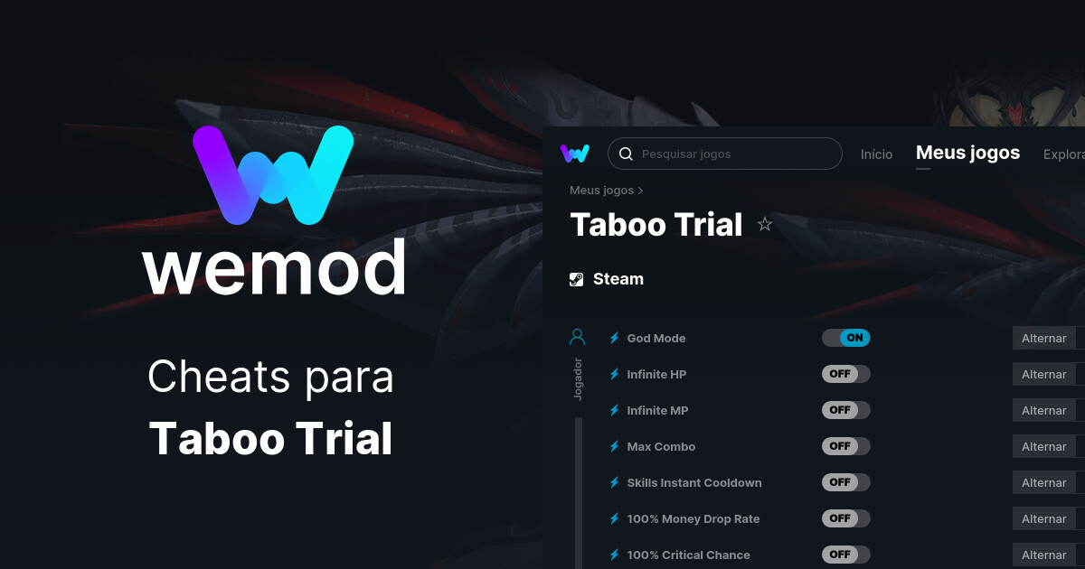 Conquistas para Taboo Trial na Steam - WeMod