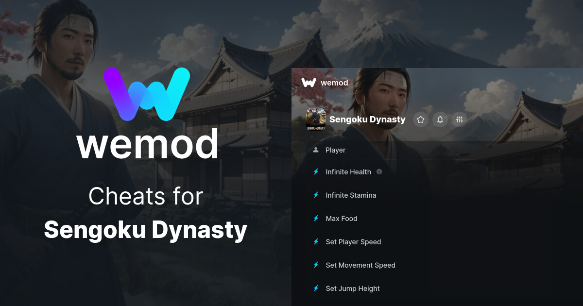Sengoku Dynasty Cheats & Trainers for PC | WeMod