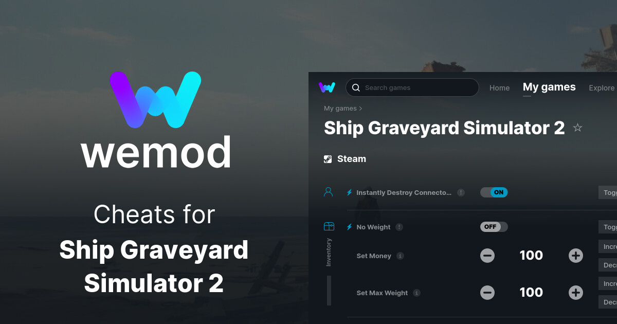 Ship Graveyard Simulator 2 Cheats & Trainers for PC | WeMod
