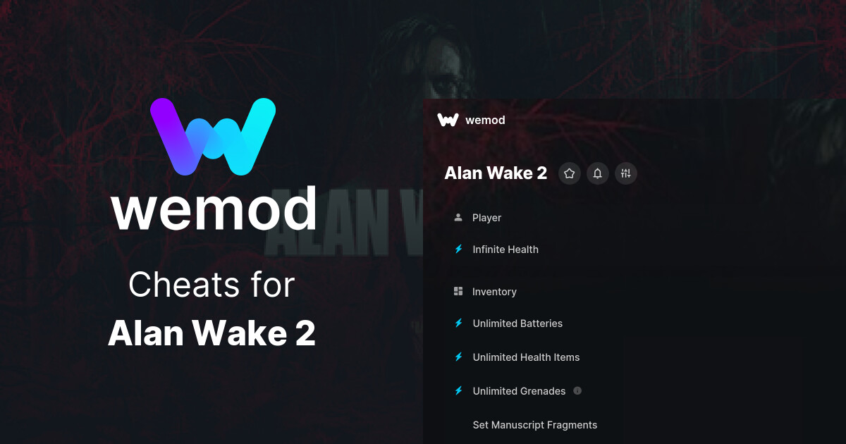 Alan Wake 2 Cheats & Trainers for PC | WeMod