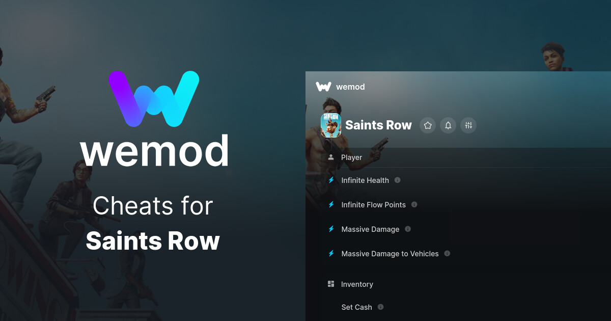 Saints Row Cheats & Trainers for PC | WeMod
