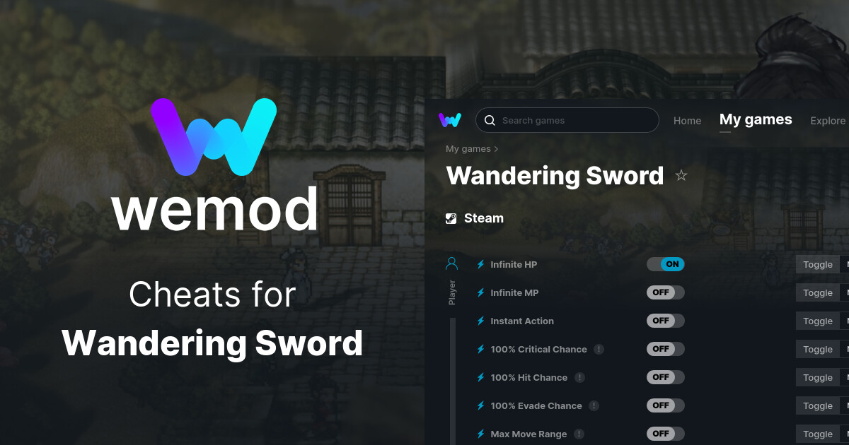 Wandering Sword Cheats & Trainers for PC | WeMod