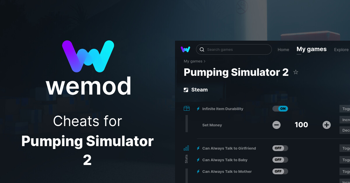 Pumping Simulator 2 Cheats & Trainers for PC | WeMod
