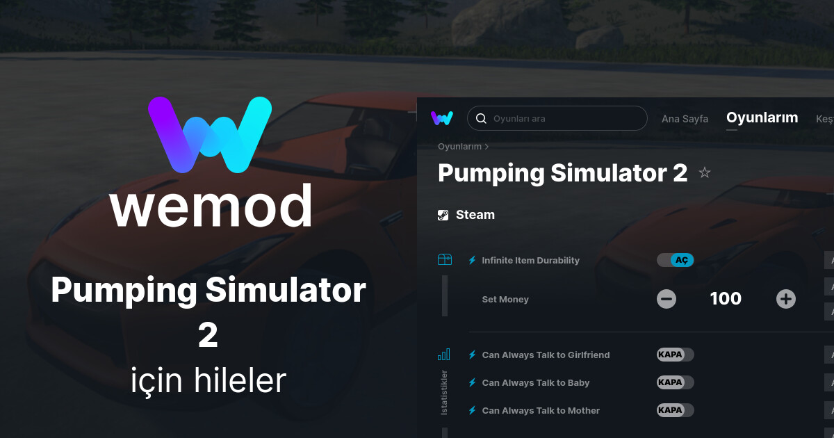 PC içinPumping Simulator 2 Hileler ve Öğreticiler | WeMod