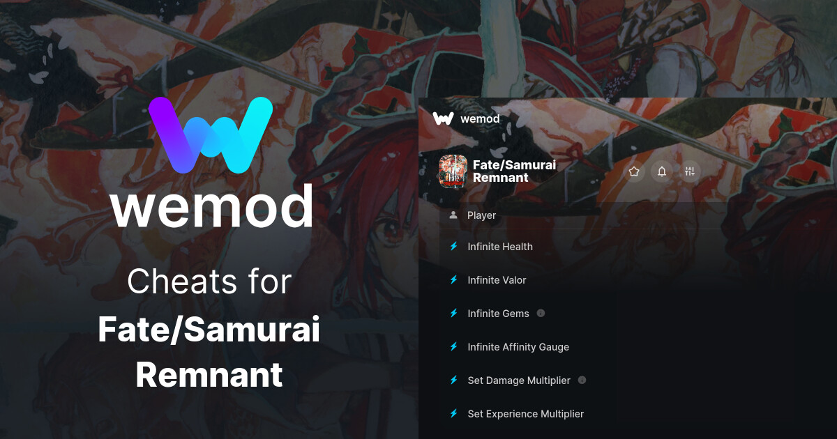 Fate/Samurai Remnant Cheats & Trainers for PC | WeMod