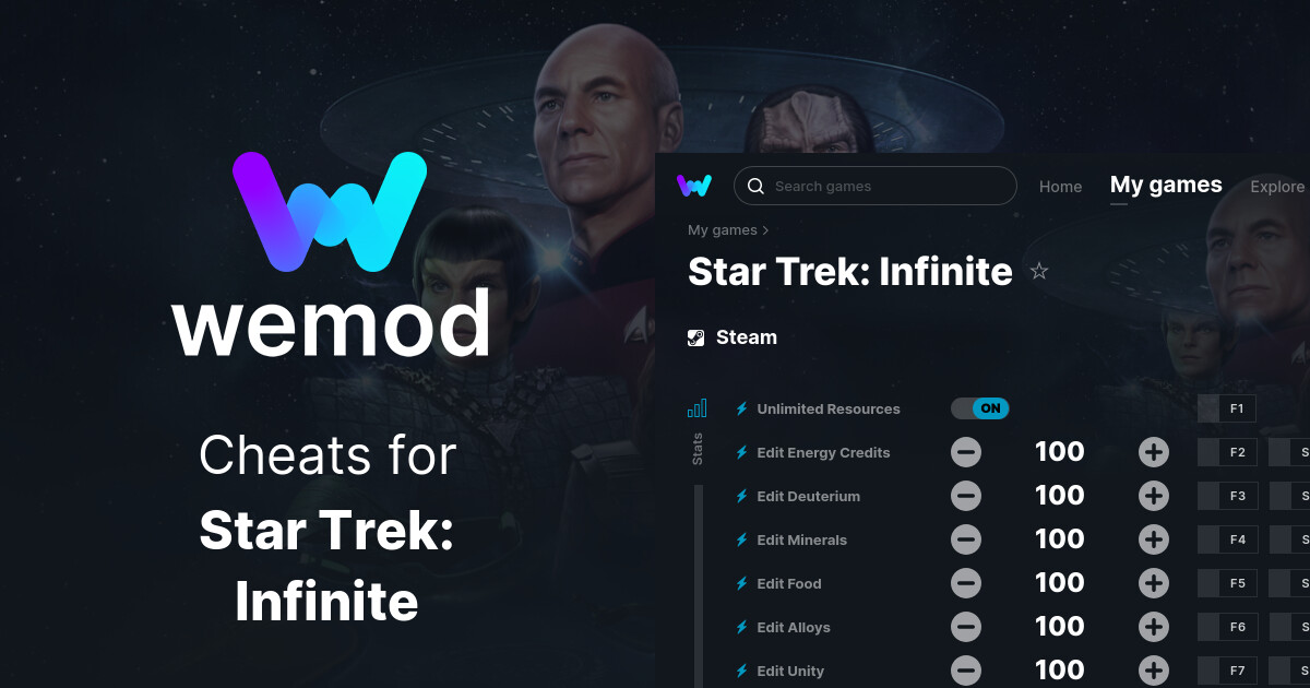 Star Trek: Infinite Cheats & Trainers for PC | WeMod