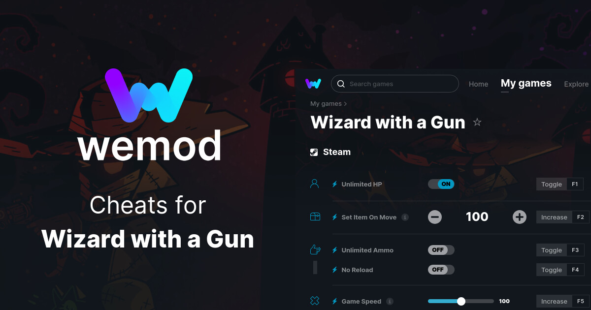 Wizard with a Gun Cheats & Trainers for PC | WeMod
