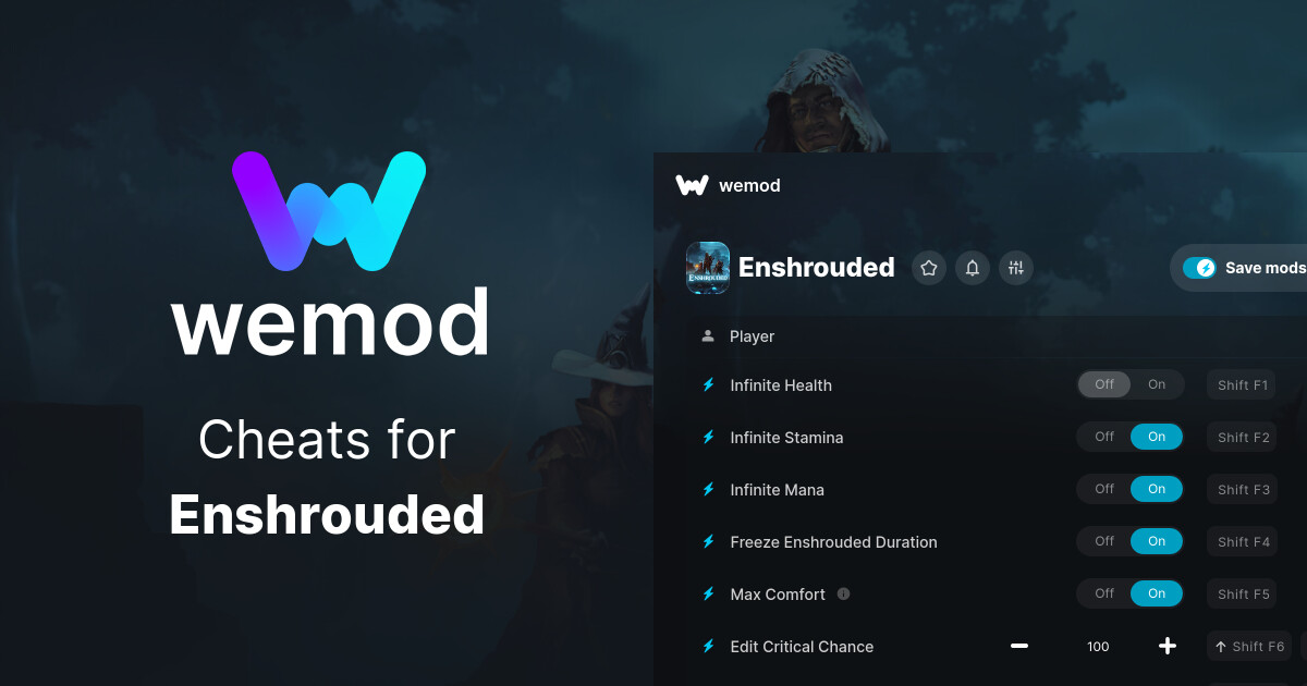 Enshrouded Cheats, Trainers and Maps for PC | WeMod