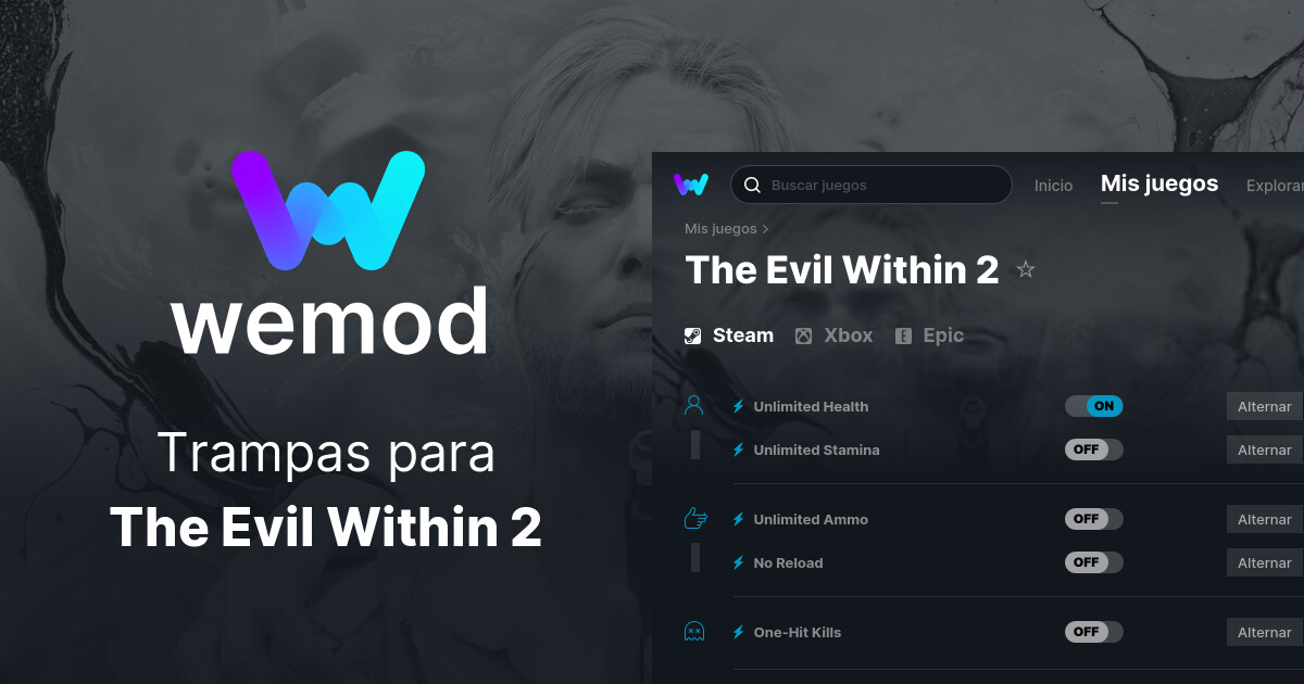 Trampas y Trainers de The Evil Within 2 para PC | WeMod