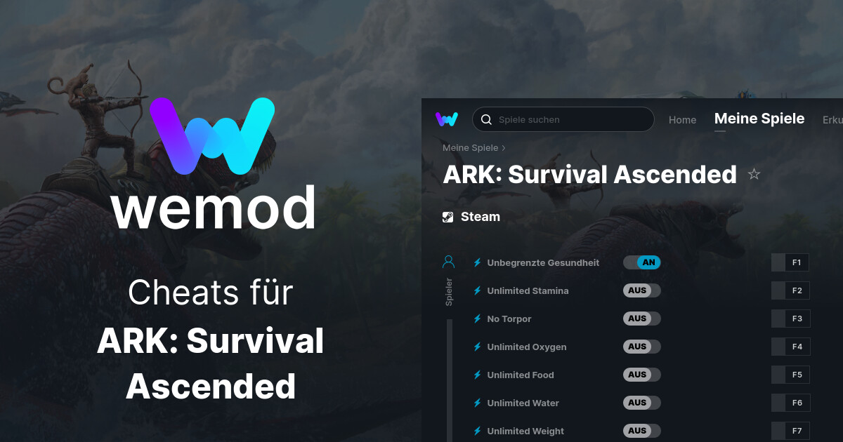 ARK: Survival Ascended Cheats & Trainer für PC | WeMod