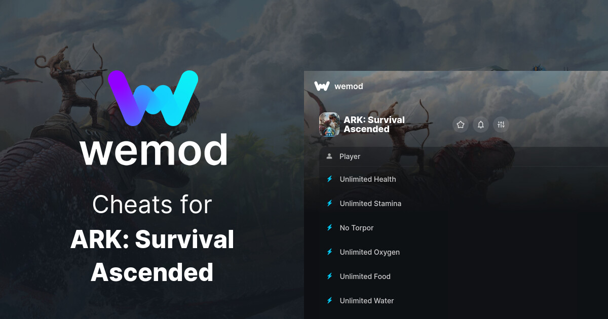 ARK: Survival Ascended Cheats & Trainers for PC | WeMod