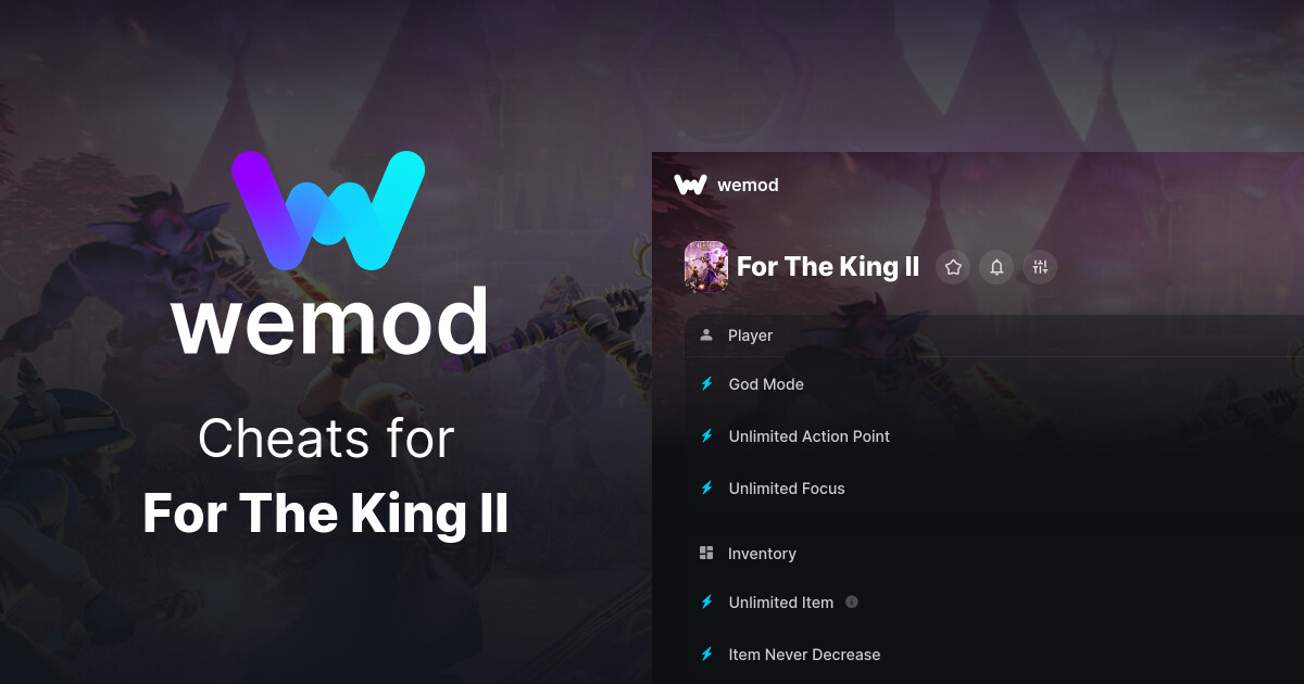 For The King II Cheats & Trainers for PC | WeMod