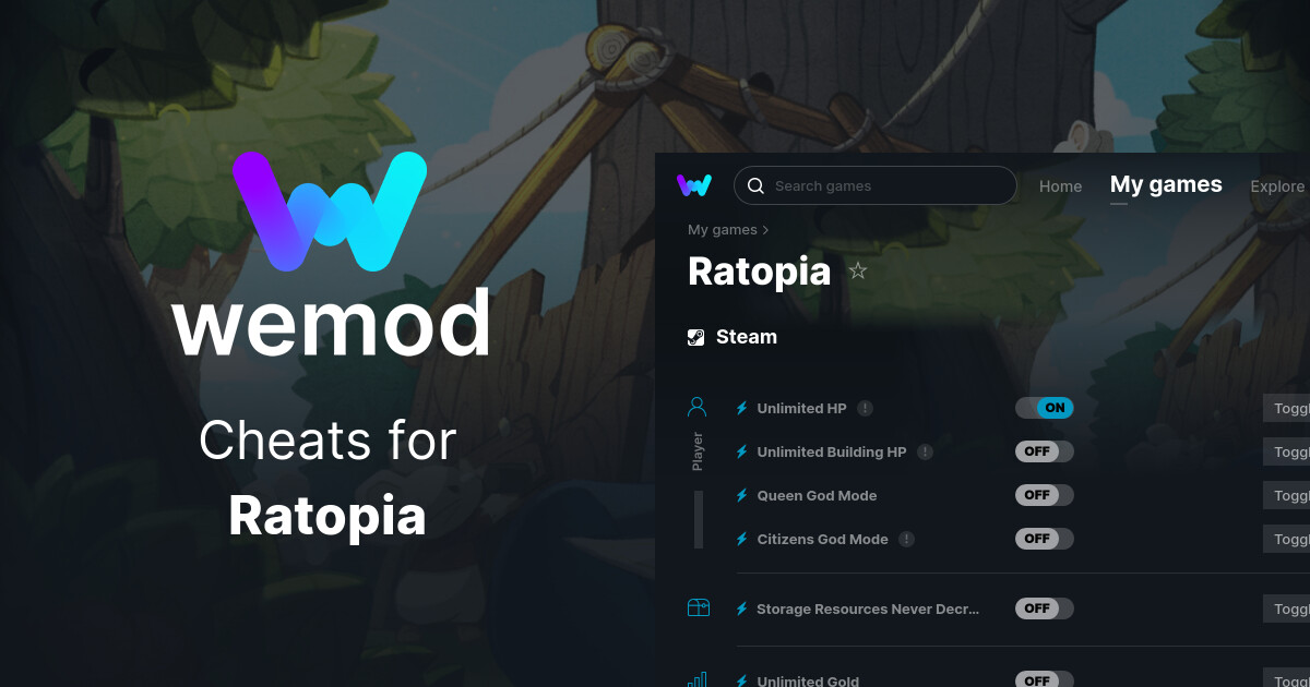 Ratopia Cheats & Trainers for PC | WeMod