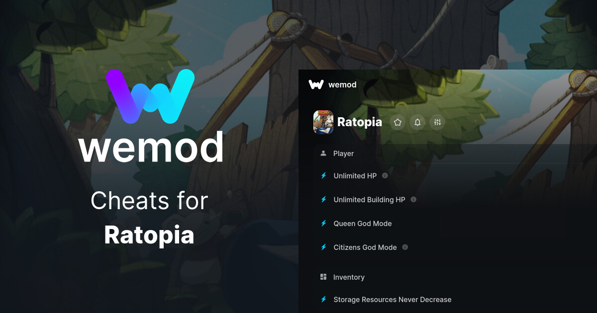 Ratopia Cheats & Trainers for PC | WeMod