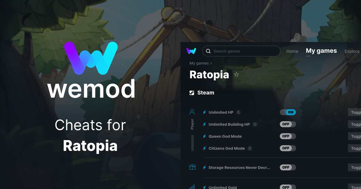 Ratopia Cheats & Trainers for PC | WeMod