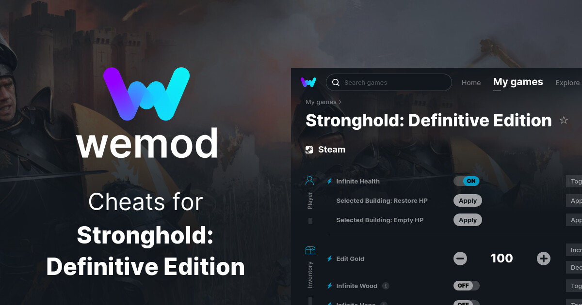 Stronghold: Definitive Edition Cheats & Trainers for PC | WeMod