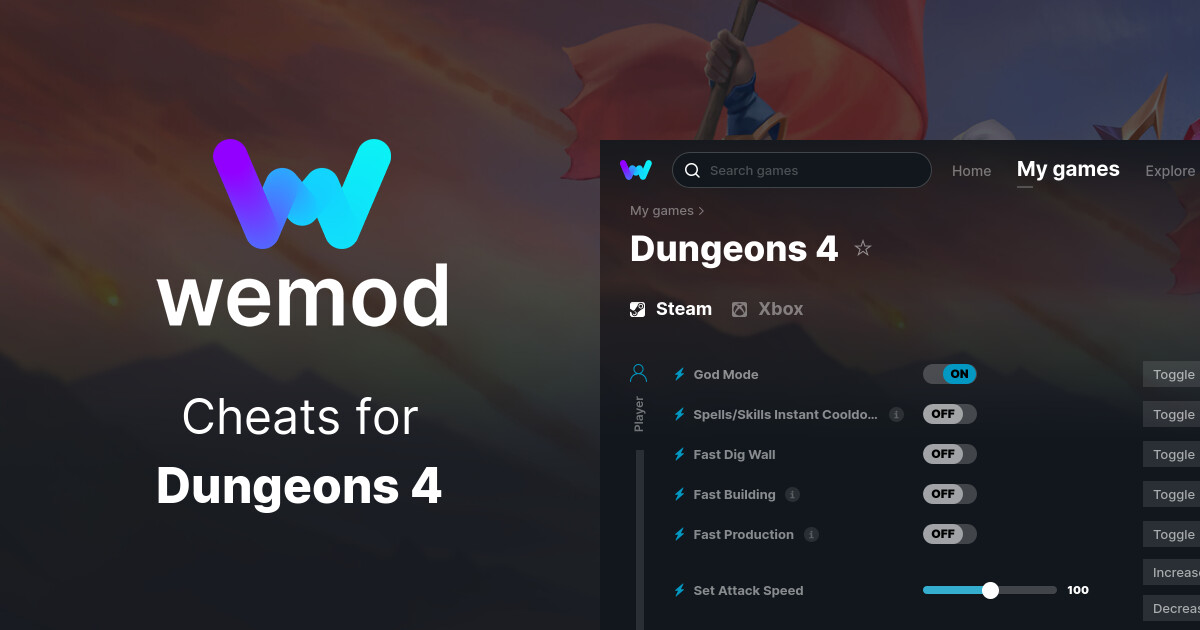 Dungeons 4 Cheats & Trainers for PC | WeMod