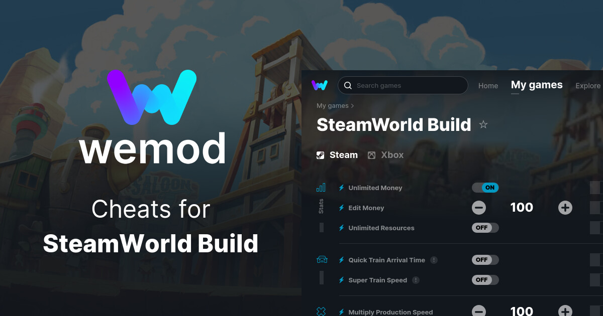 SteamWorld Build Cheats & Trainers for PC | WeMod