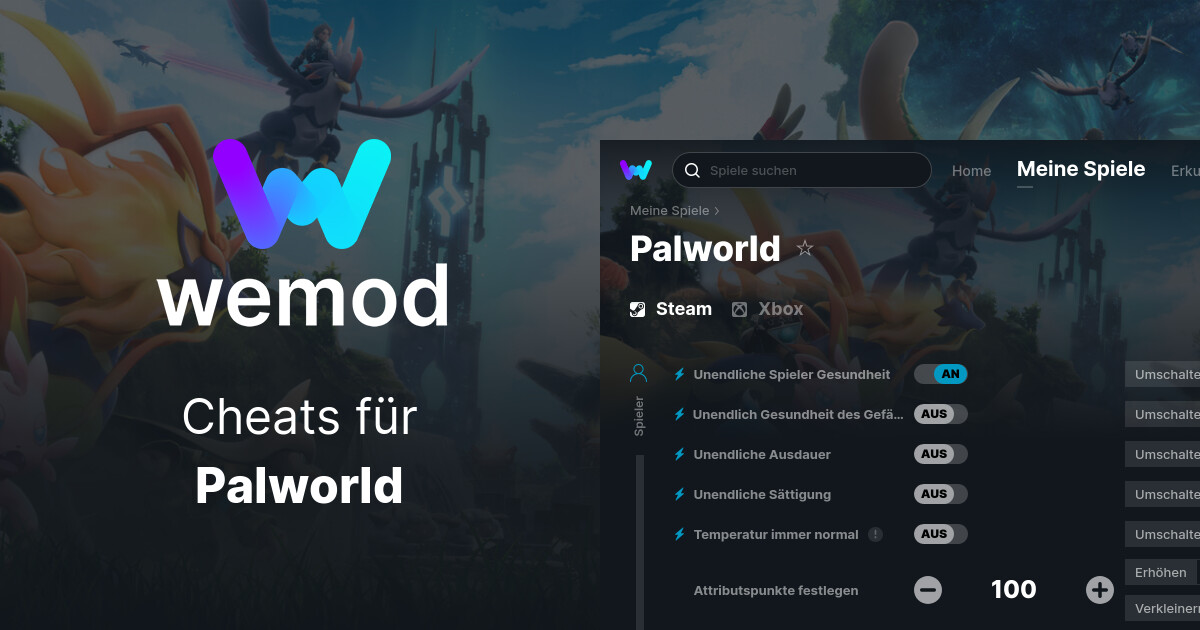 Palworld Cheats & Trainer für PC | WeMod