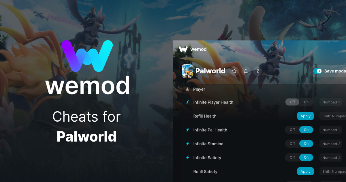 Palworld Cheats, Trainers and Maps for PC | WeMod