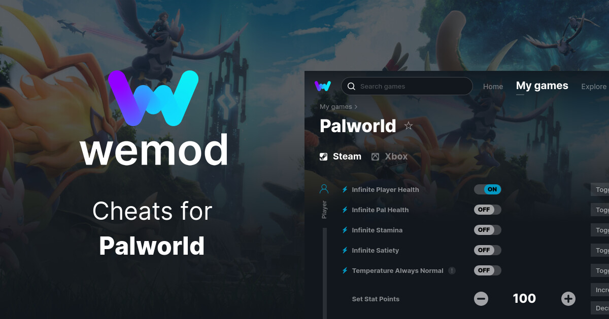 Palworld Cheats & Trainers for PC | WeMod