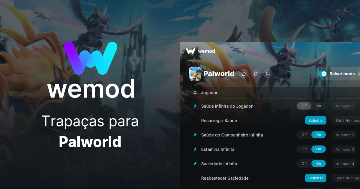Palworld Vantagens, Trainadores e Mapas para PC | WeMod