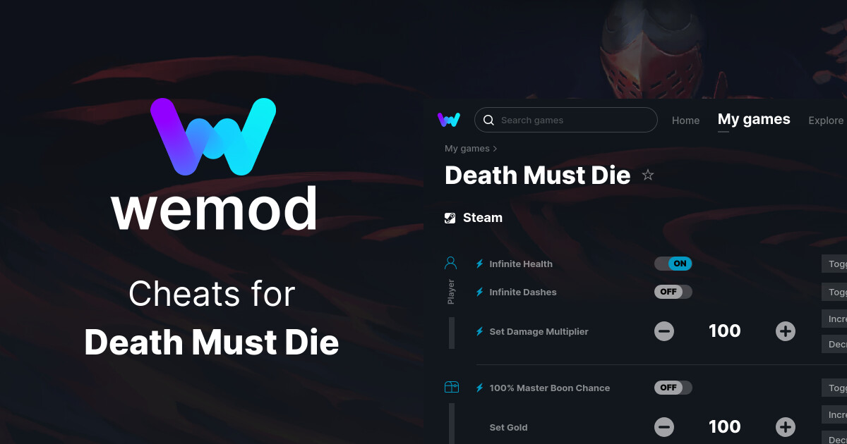 Death Must Die Cheats & Trainers for PC | WeMod