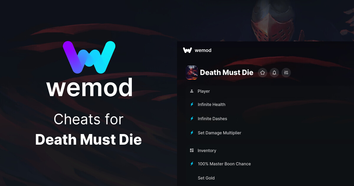 Death Must Die Cheats & Trainers for PC | WeMod