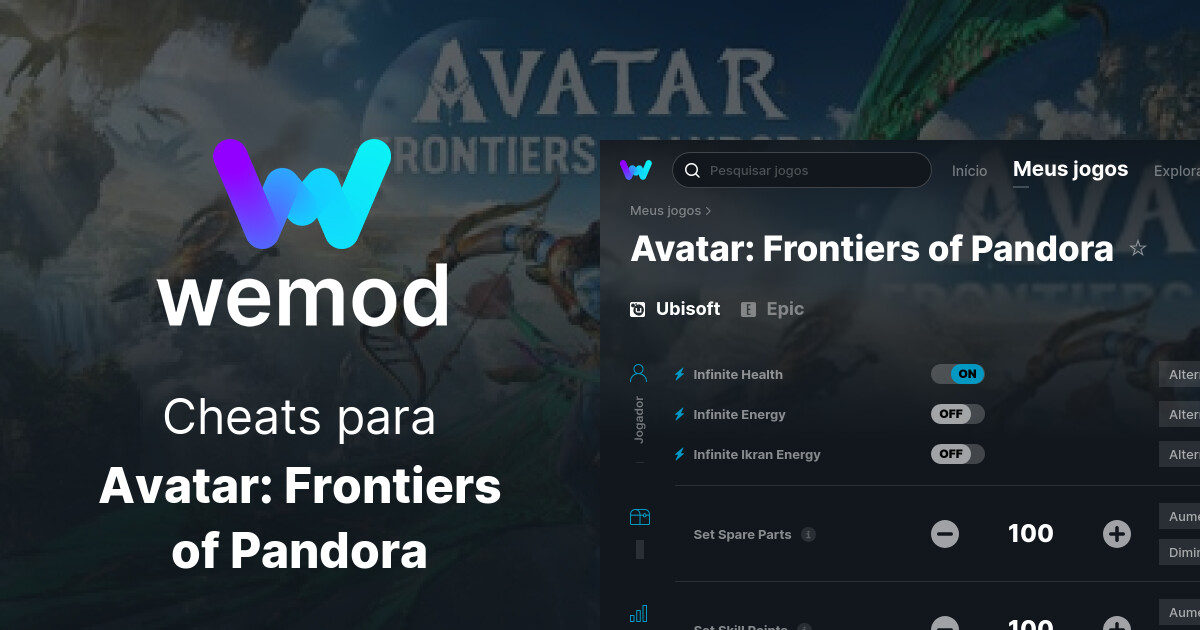 Cheats e Trainers para Avatar: Frontiers of Pandora no PC - WeMod
