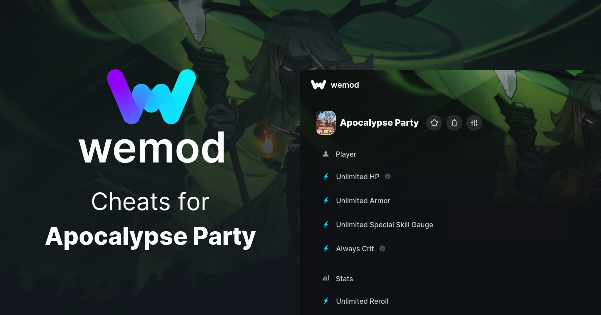 Apocalypse Party Cheats & Trainers for PC | WeMod