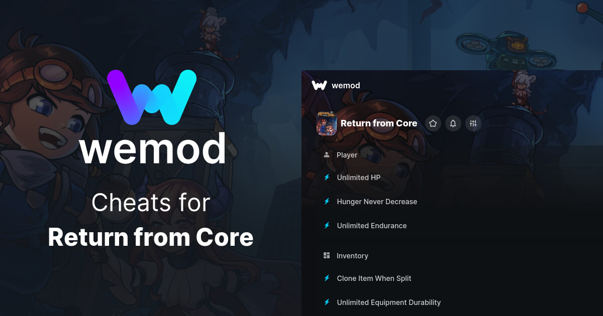 Return from Core Cheats & Trainers for PC | WeMod