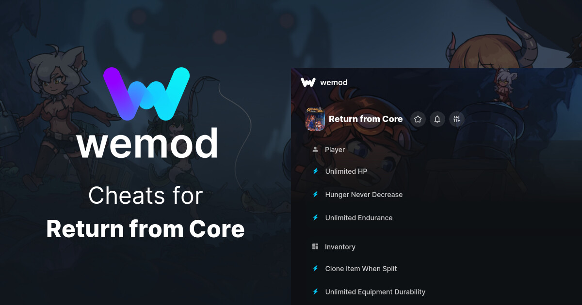 Return from Core Cheats & Trainers for PC | WeMod