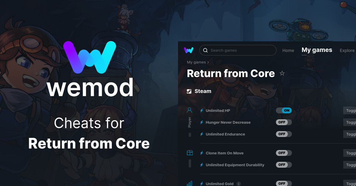 Return from Core Cheats & Trainers for PC | WeMod