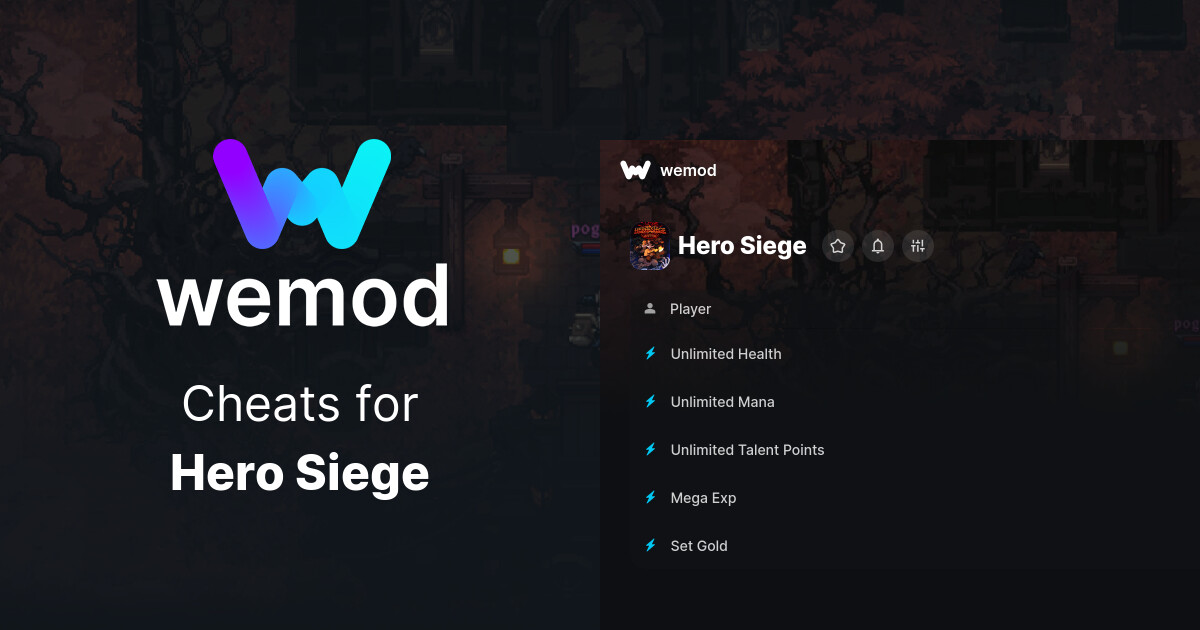 Hero Siege Cheats & Trainers for PC | WeMod