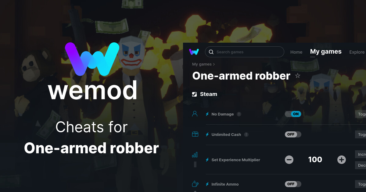 One-armed robber Cheats & Trainers for PC | WeMod