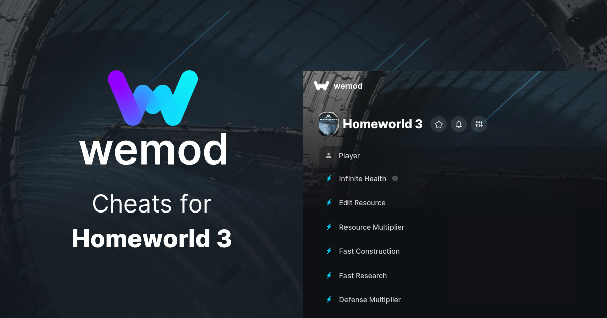 Homeworld 3 Cheats & Trainers for PC | WeMod