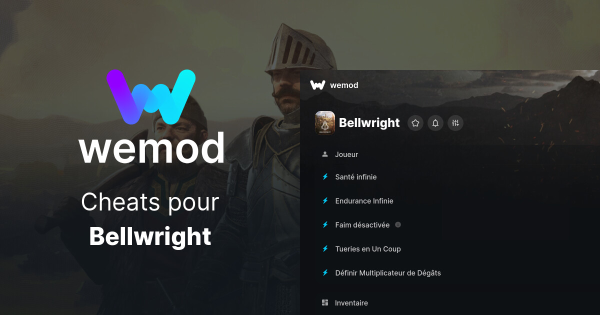 Cheats et trainers pour Bellwright sur PC | WeMod