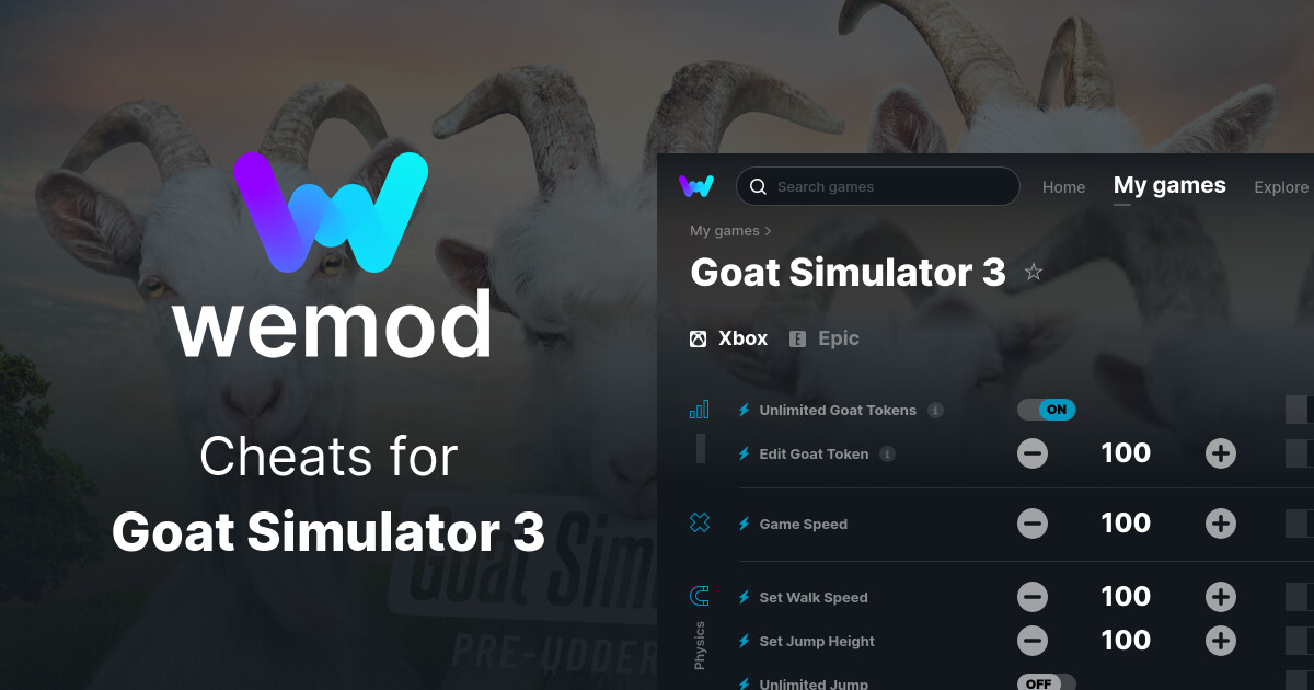 Goat Simulator 3 Cheats & Trainers for PC | WeMod