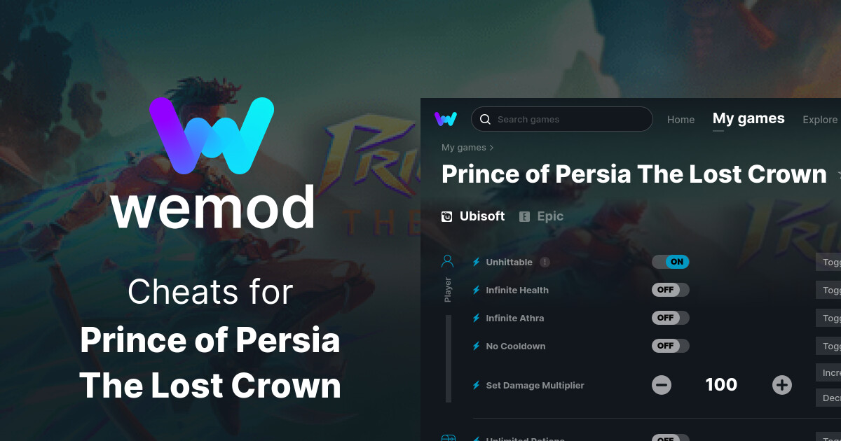 Prince of Persia The Lost Crown Cheats & Trainers for PC | WeMod