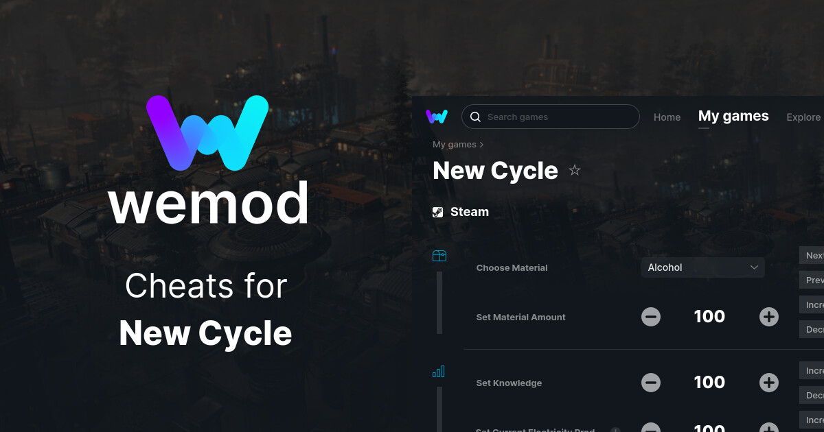 New Cycle Cheats & Trainers for PC | WeMod